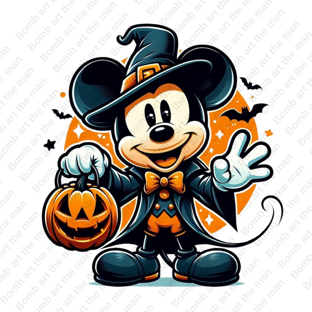 Mickey Mouse Halloween Clipart, Mickey Mouse Clipart, Happy Halloween ...