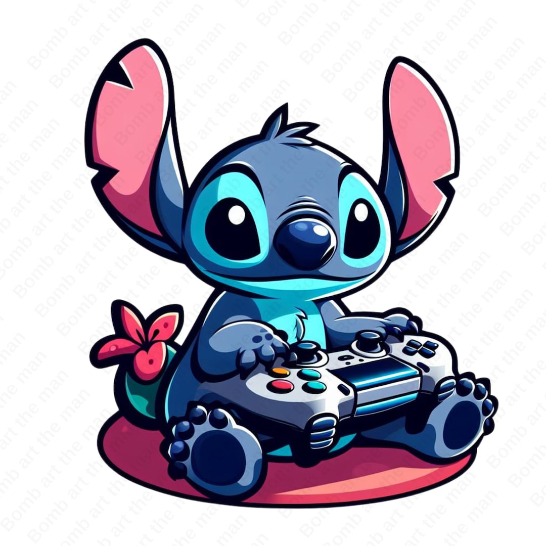Stitch Gamer Clipart, Gamer Stitch Png, Cute Stitch Png, Transparent ...