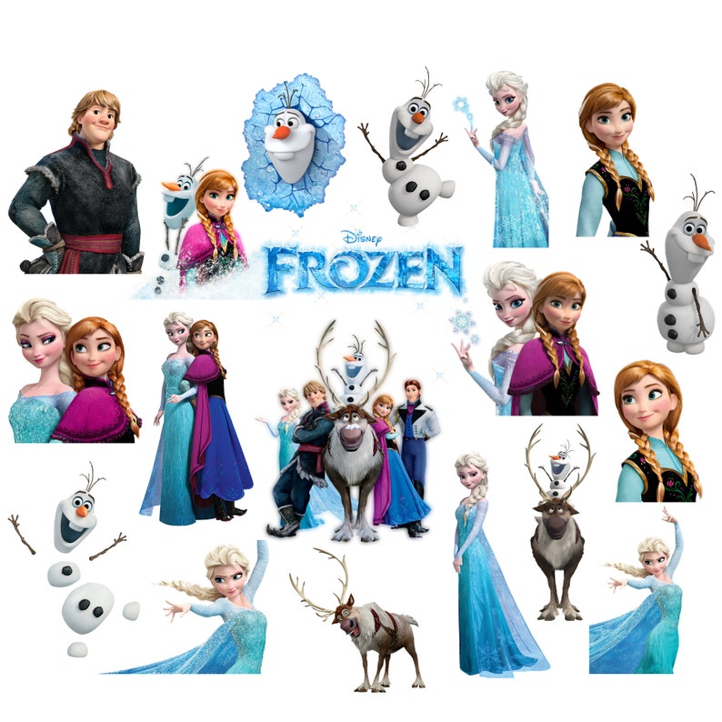 Frozen Png Bundle, Frozen Clipart Set, Princess Elsa Png, Anna Png ...