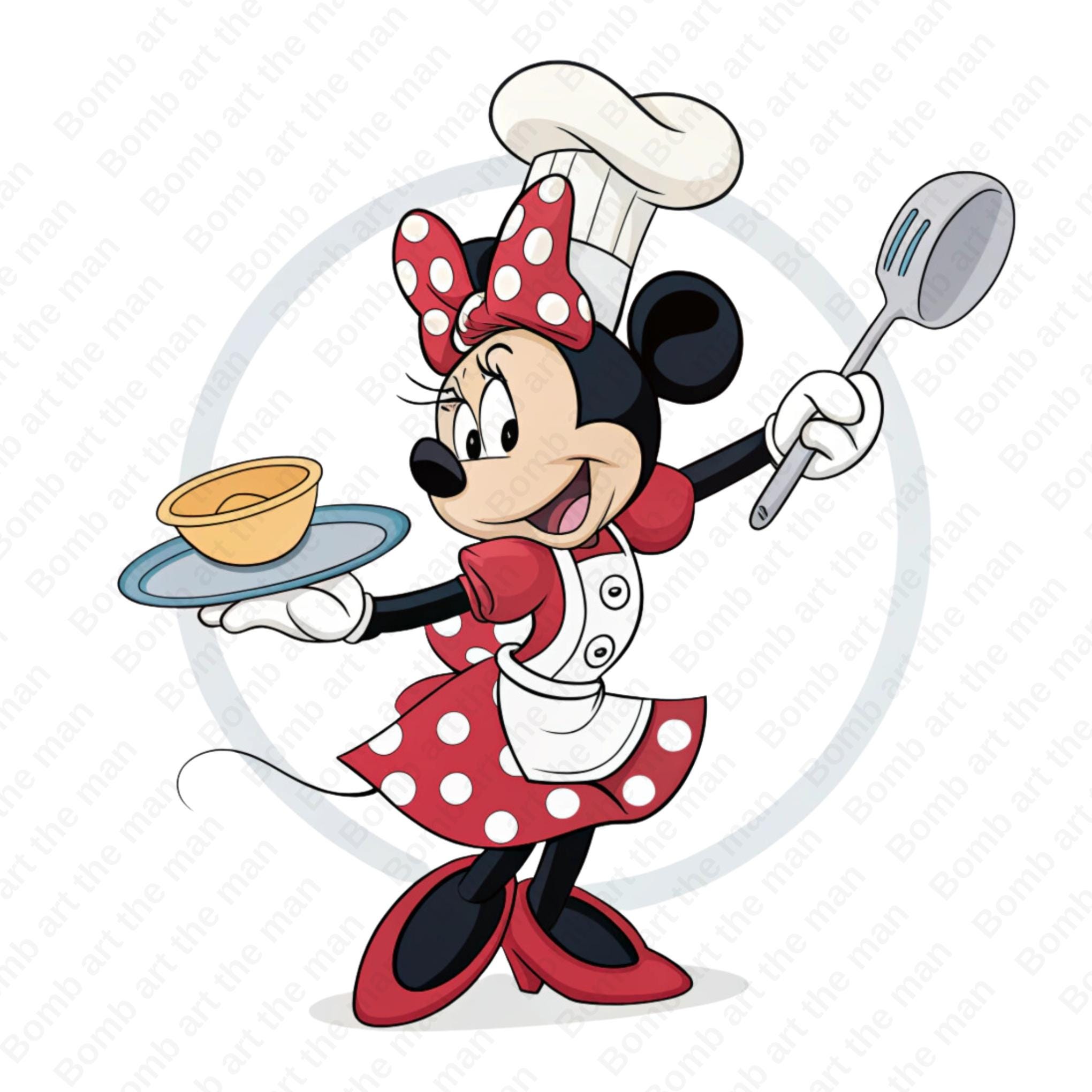 Minnie Mouse Kitchen Chef Clipart, Minnie Mouse Png, Kitchen Chef ...