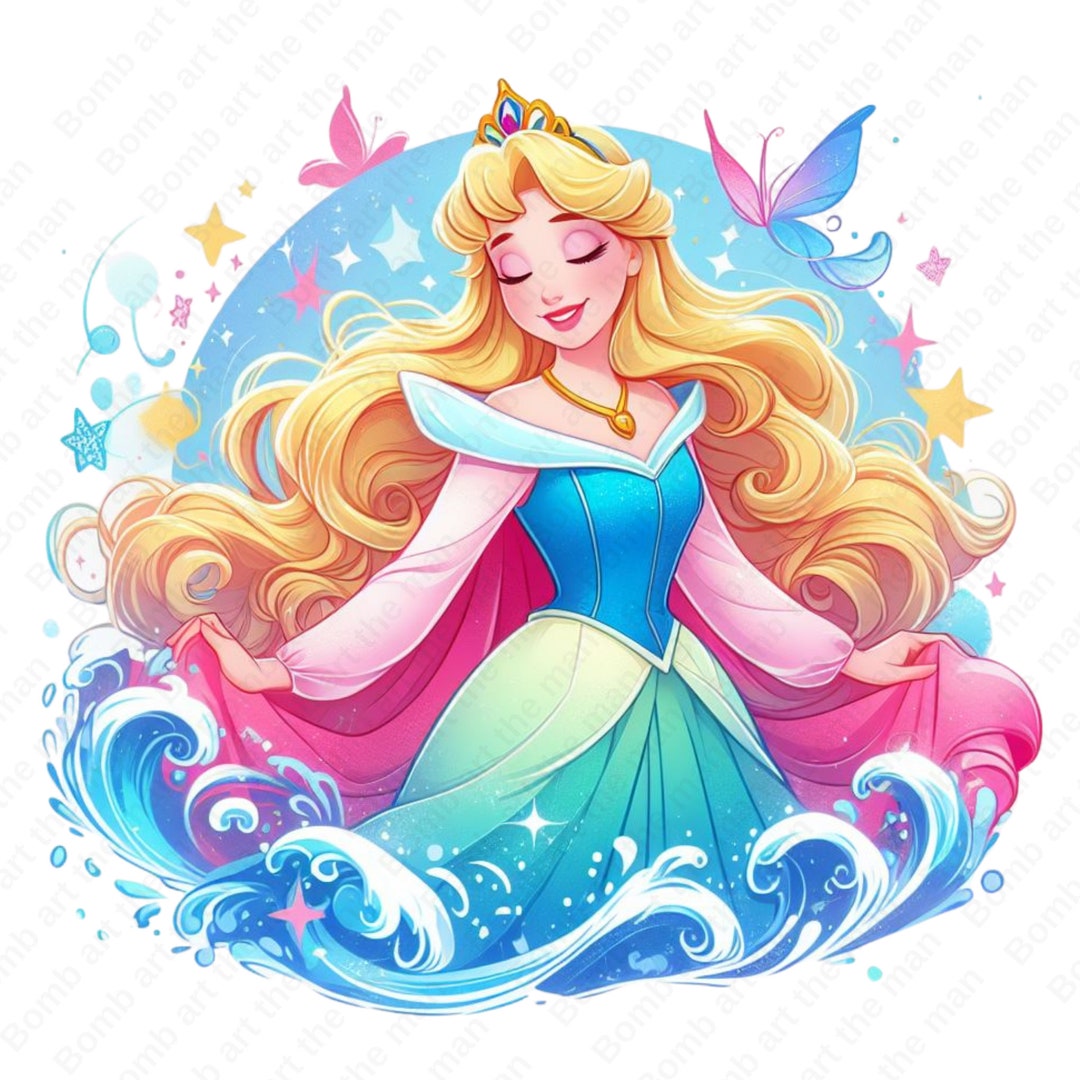 Princess Aurora Clipart, Princess Aurora Png, Princess Splash Design ...