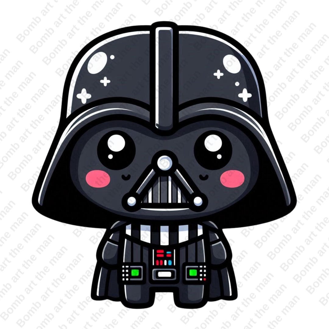 Cute Darth Wader Clipart, Star Wars Chacarcters, Darth Wader Png ...