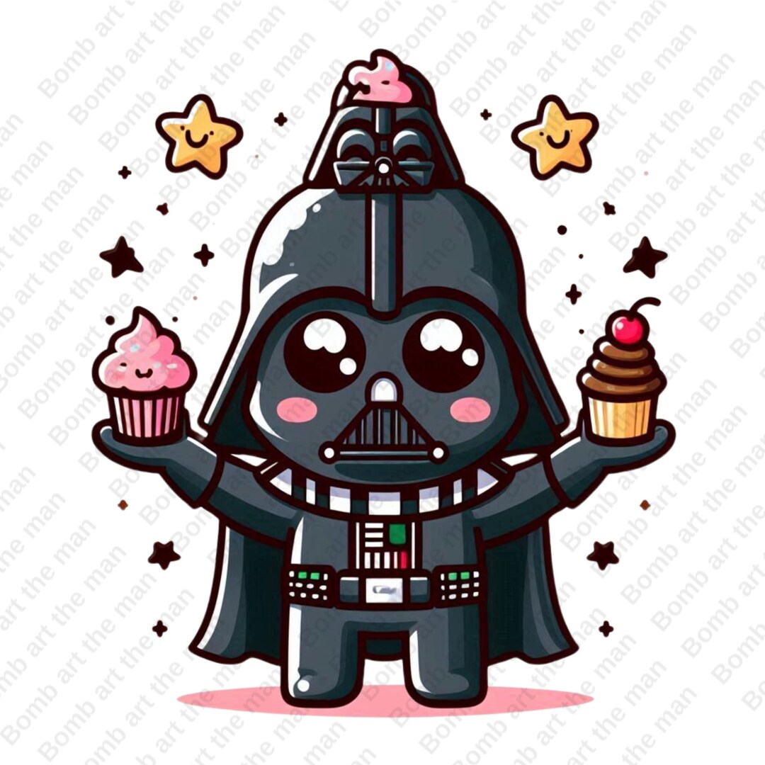 Cute Darth Wader Clipart, Star Wars Chacarcters, Darth Wader Png ...