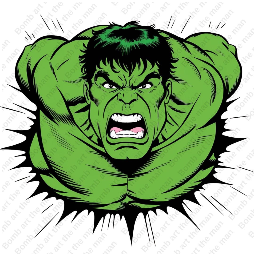 Hulk Clipart, Hulk png, Superheld png, Hulk comic, sofort Download ...