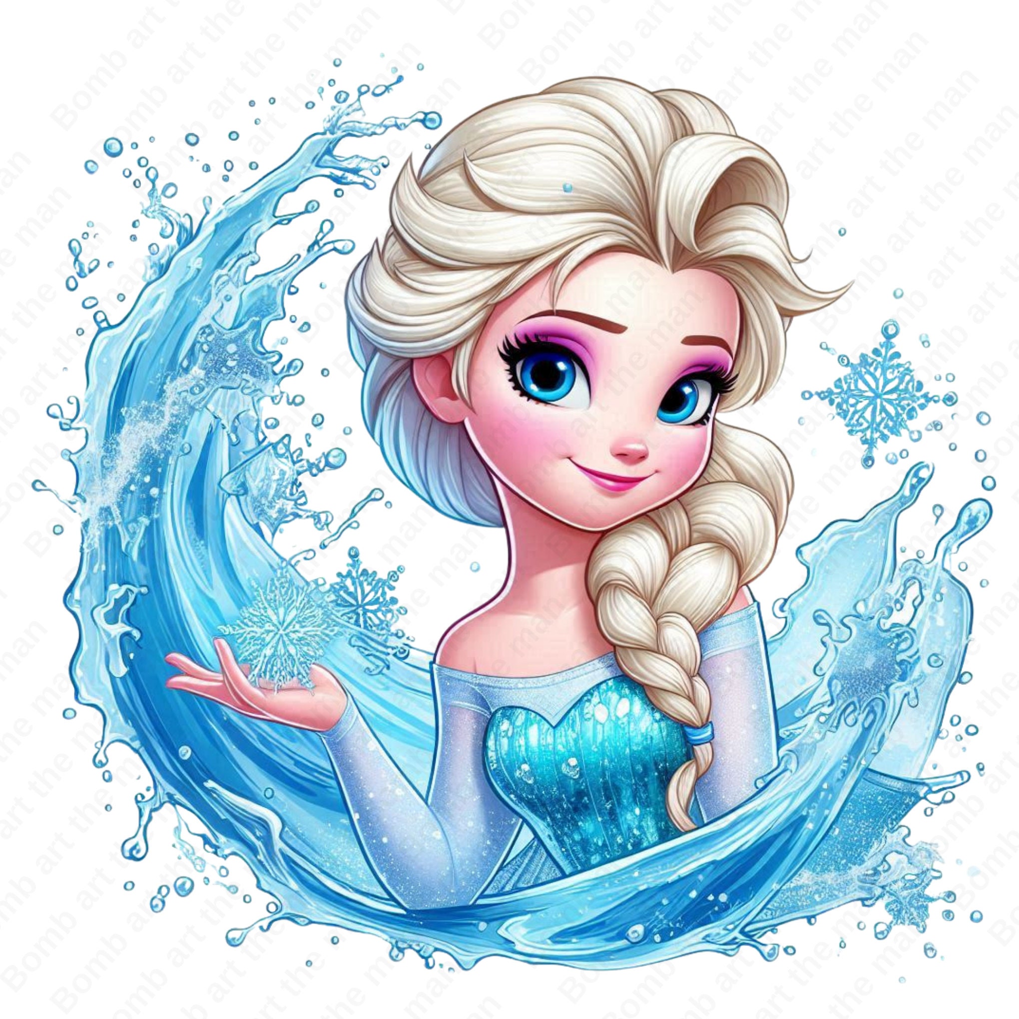 Frozen Princess Clipart, Princess Elsa Clipart, Elsa Splash Png, Frozen ...