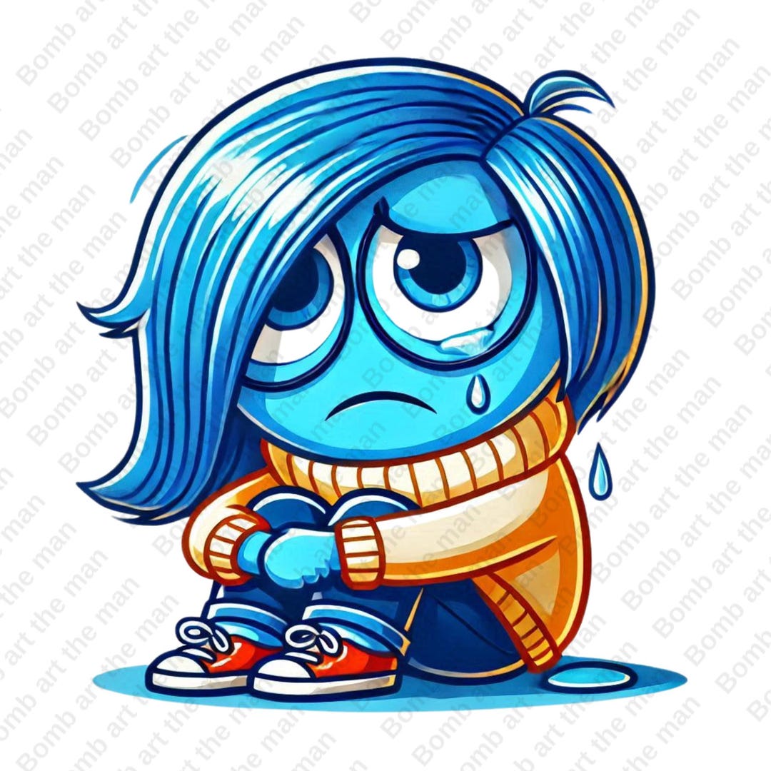 İnside Out Sadness Clipart, Emotion Character Png, Joy, Sadness, Anger ...