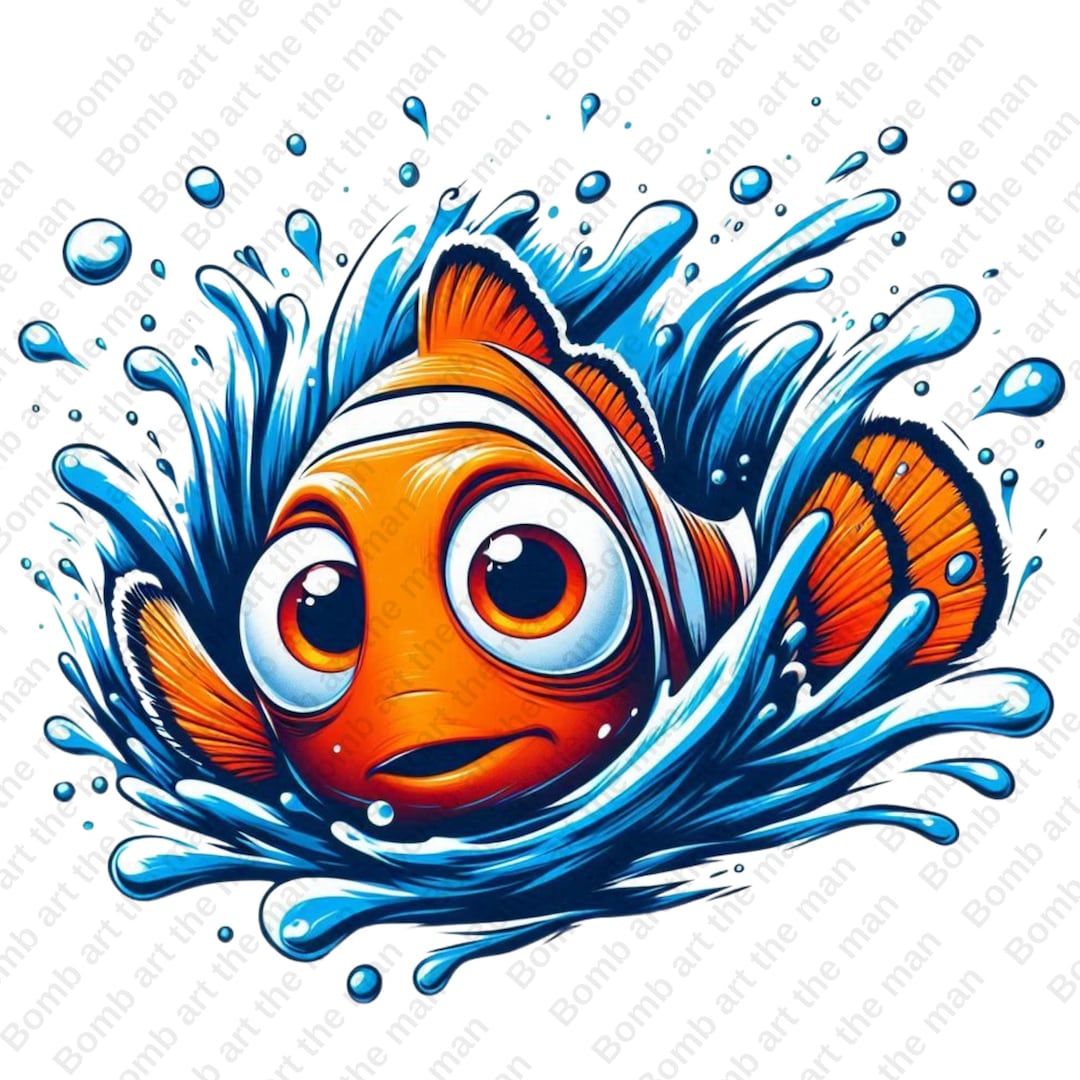 Finding Nemo Clipart, Finding Nemo Png, Cute Nemo Design, Instant ...