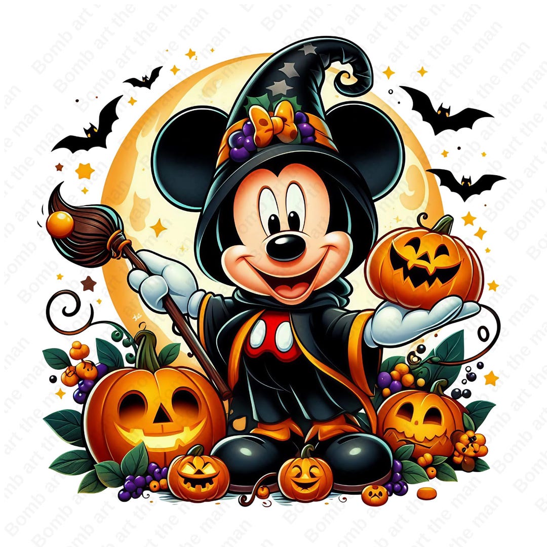 Mickey Mouse Halloween Clipart, Mickey Mouse Clipart, Happy Halloween ...