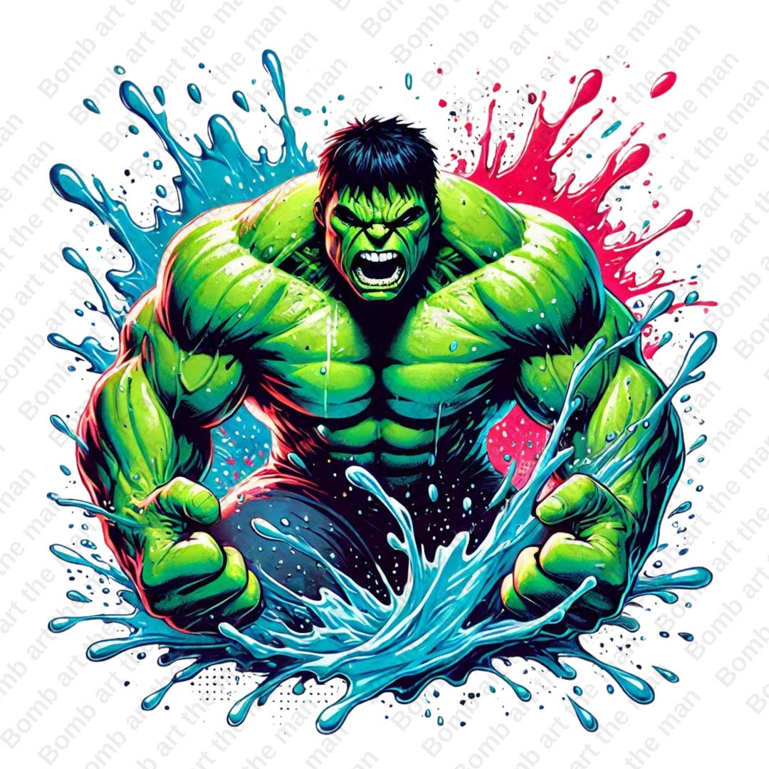 Hulk Png, Hulk Clipart, Super Hero Png, Hulk Splash Design, Transparent ...