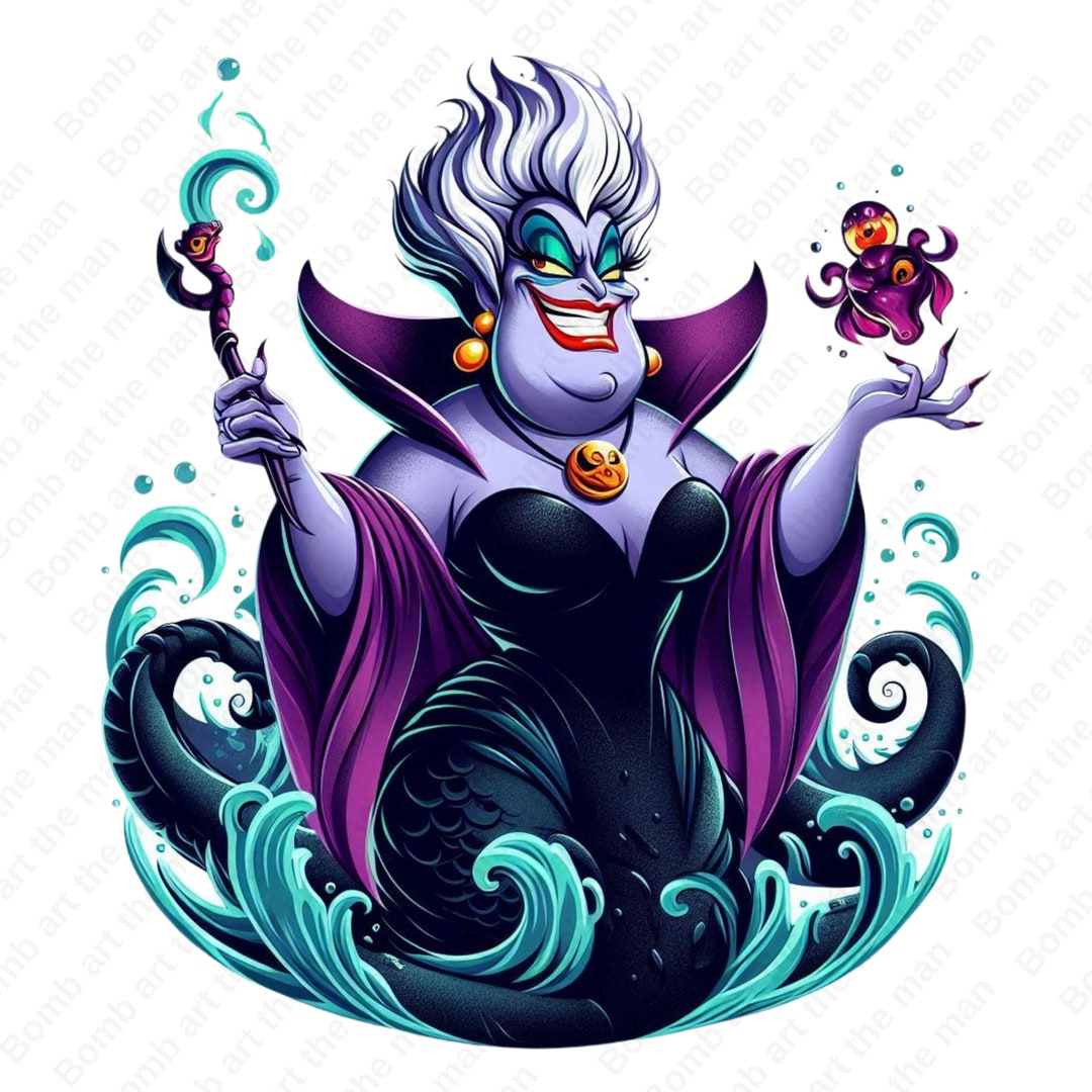 Villain Ursula Clipart, Princess Ariel Png, Sea Witch Png, the Little ...