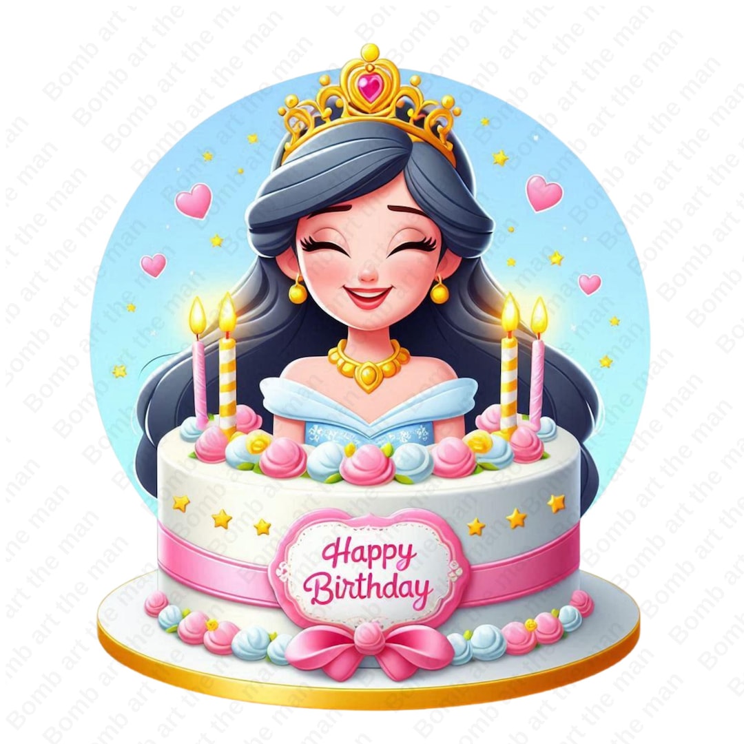 Princess Birthday Clipart, Birtday Design, Birthday Princess Png ...