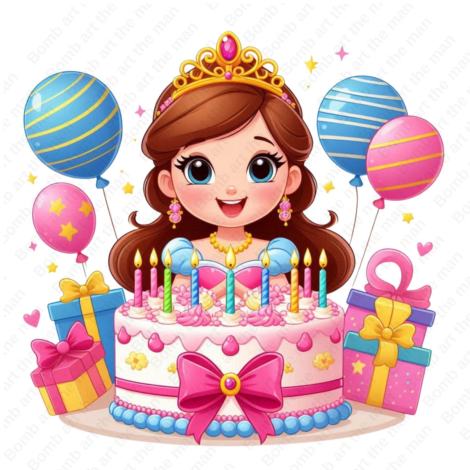 Birthday Girl Clipart, Birthday Design, Birthday Princess Png ...