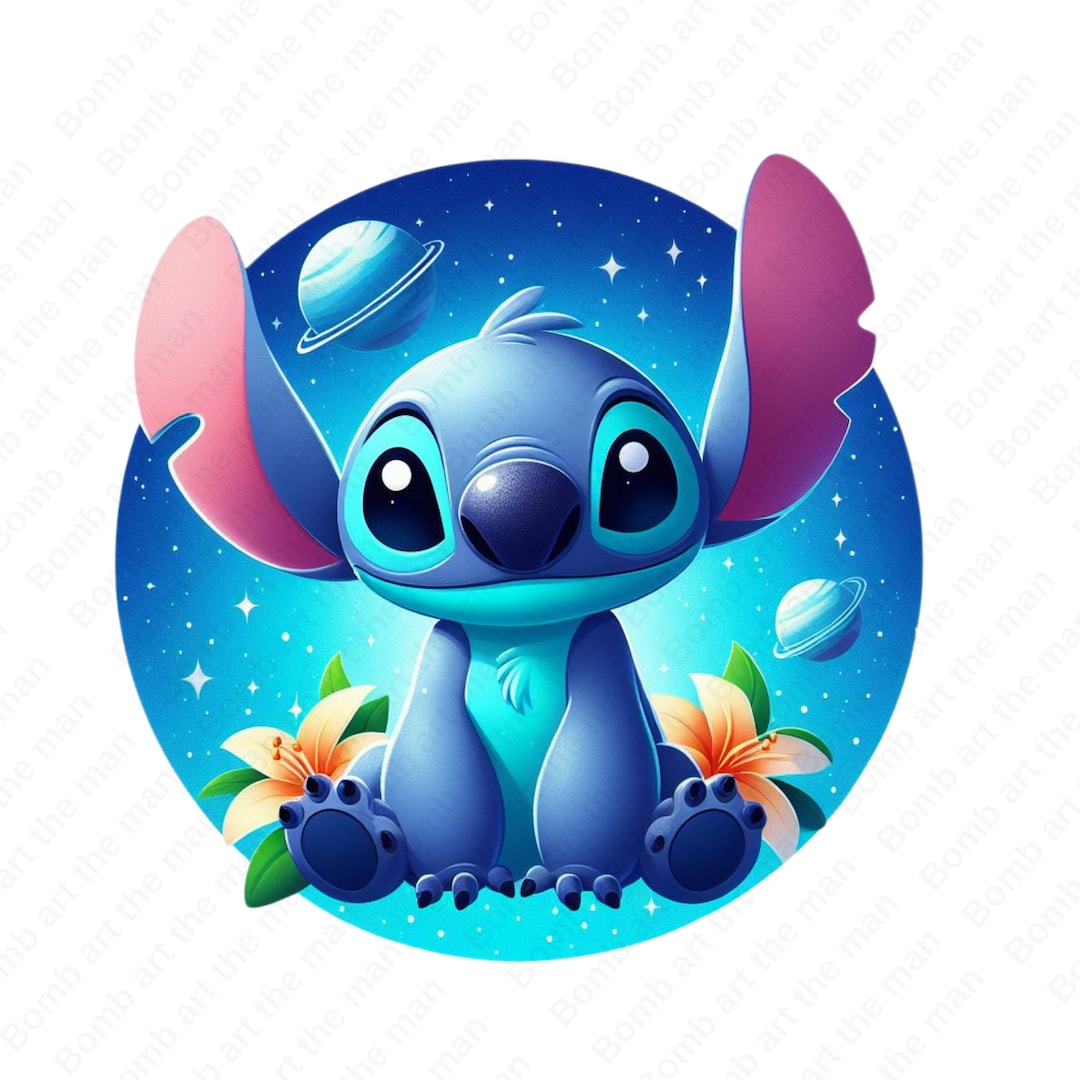 Stitch Space Clipart, Cute Stitch Clipart, Stitch Png, Transparent Design, Instant Download - Etsy