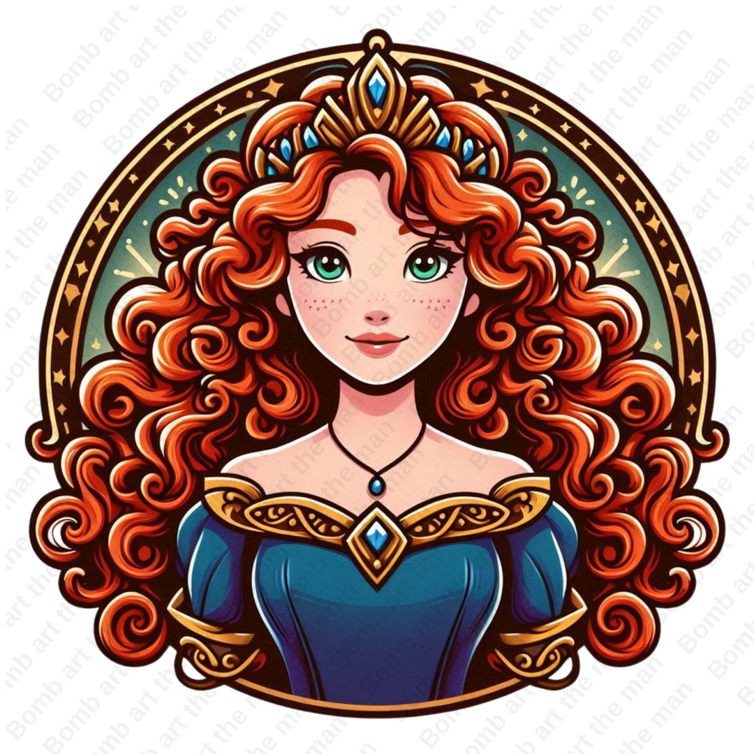 Merida Png, Princess Merida, Brave Clipart, Transparent Design - Etsy