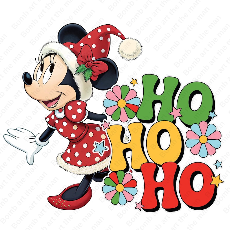 Minnie Mouse Christmas Clipart, Merry Christmas Png, Minnie Mouse Png ...
