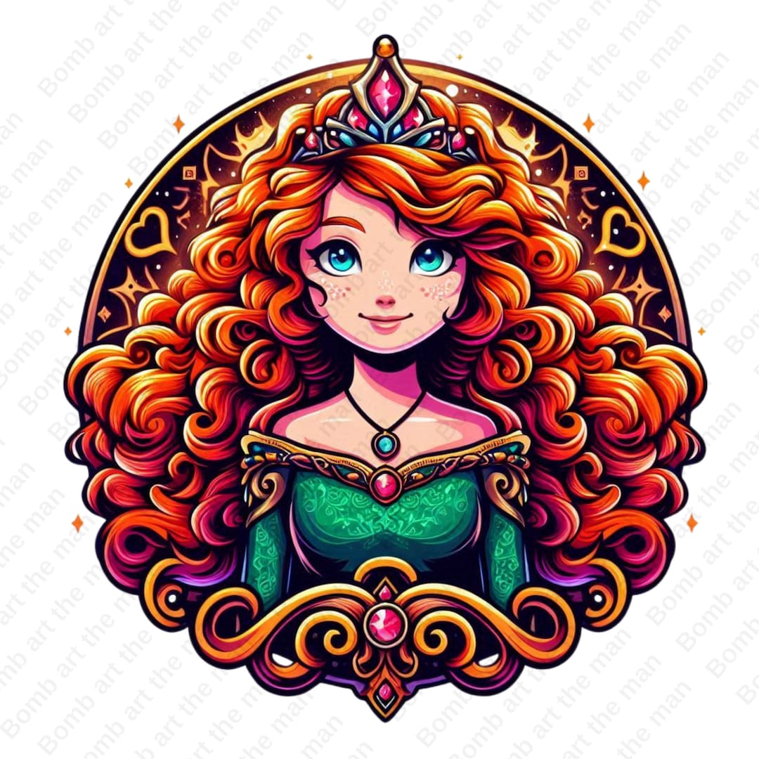 Merida Png, Princess Merida, Brave Clipart, Transparent Design - Etsy