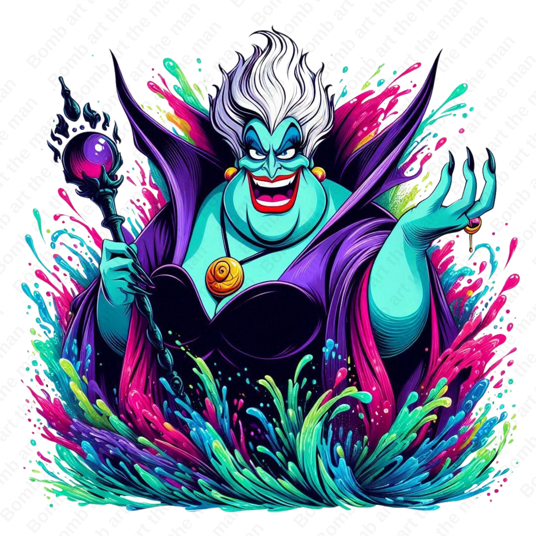 Villain Ursula Clipart, Princess Ariel Png, Sea Witch Png, the Little ...