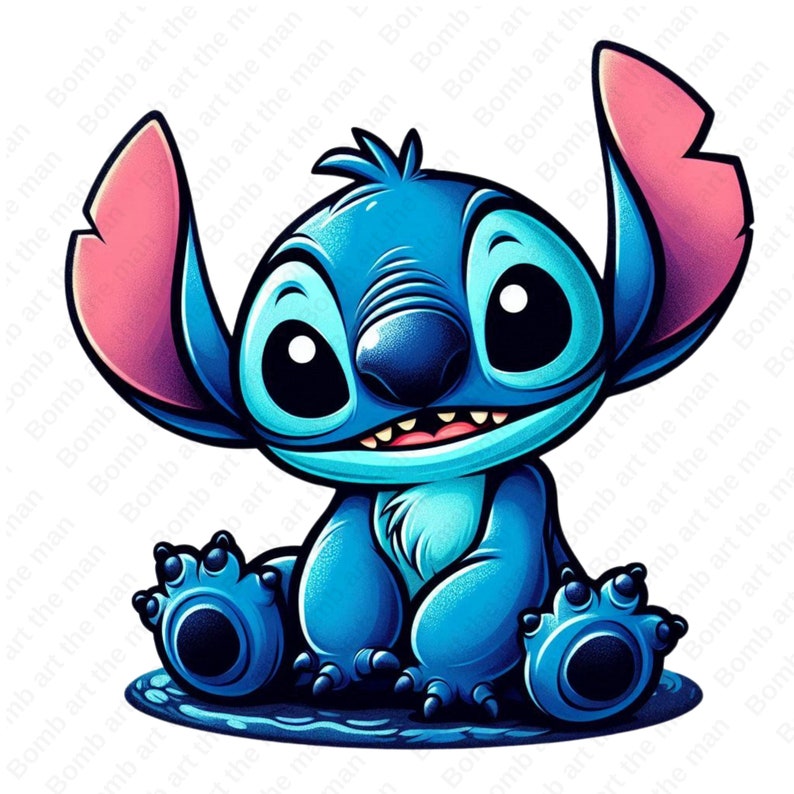 Cute Stitch Clipart, Stitch Png, Cute Cartoon Character, Transparent ...