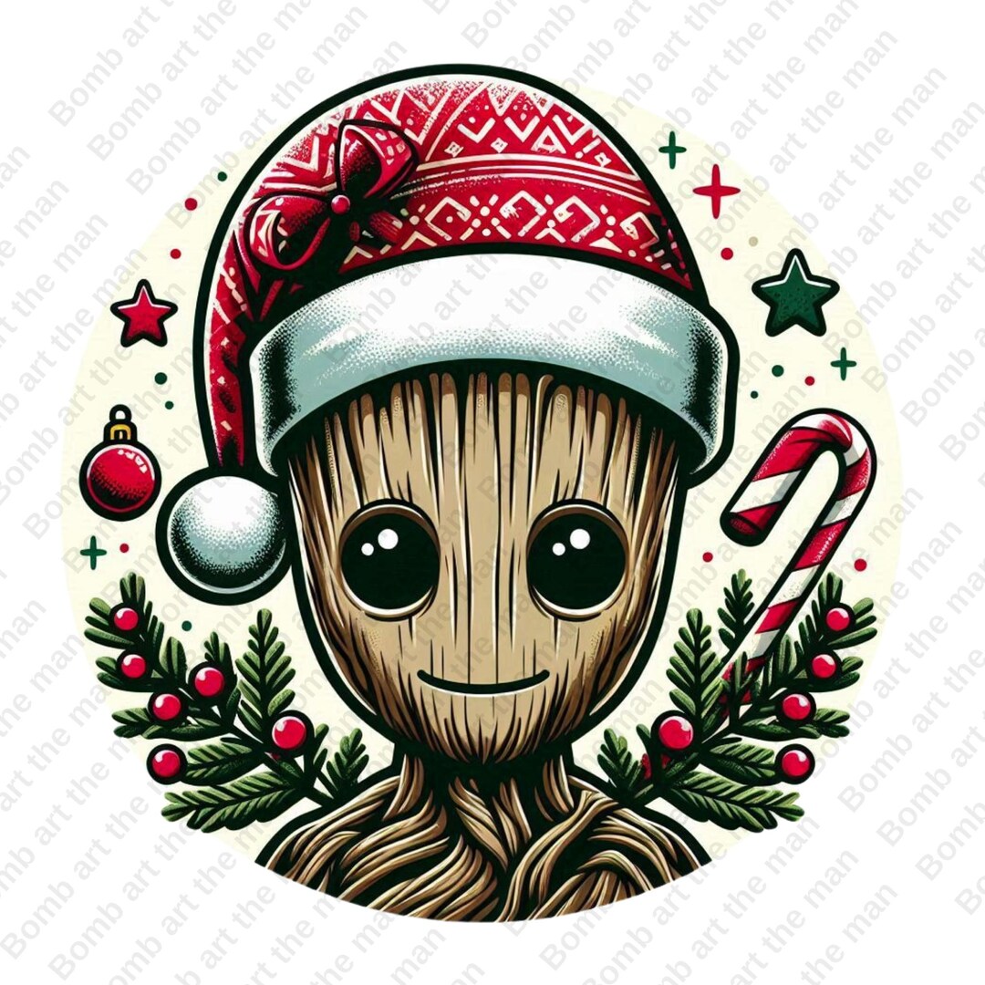 Groot Christmas Clipart, Groot Png, Merry Christmas Design, Transparent ...