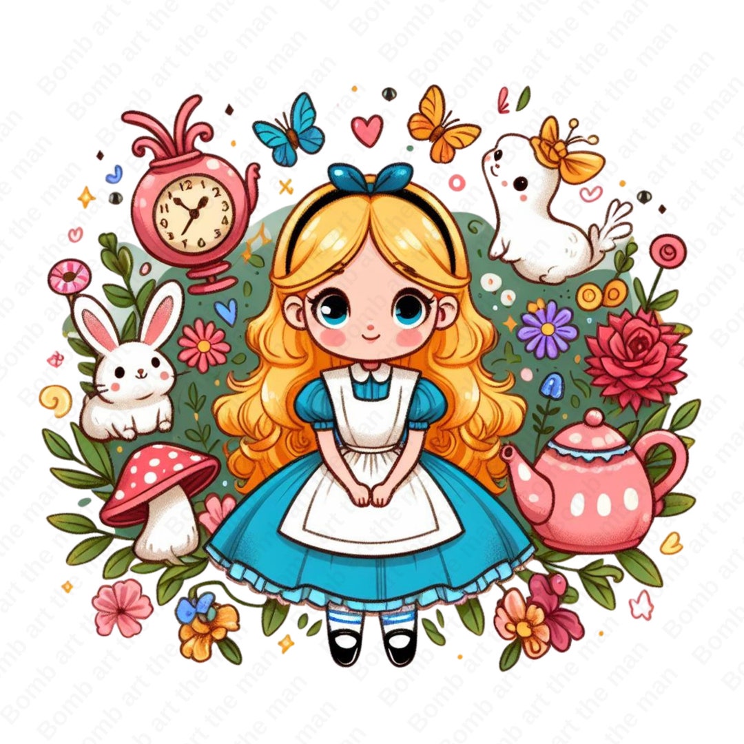 Clipart Eochair Alice In Wonderland