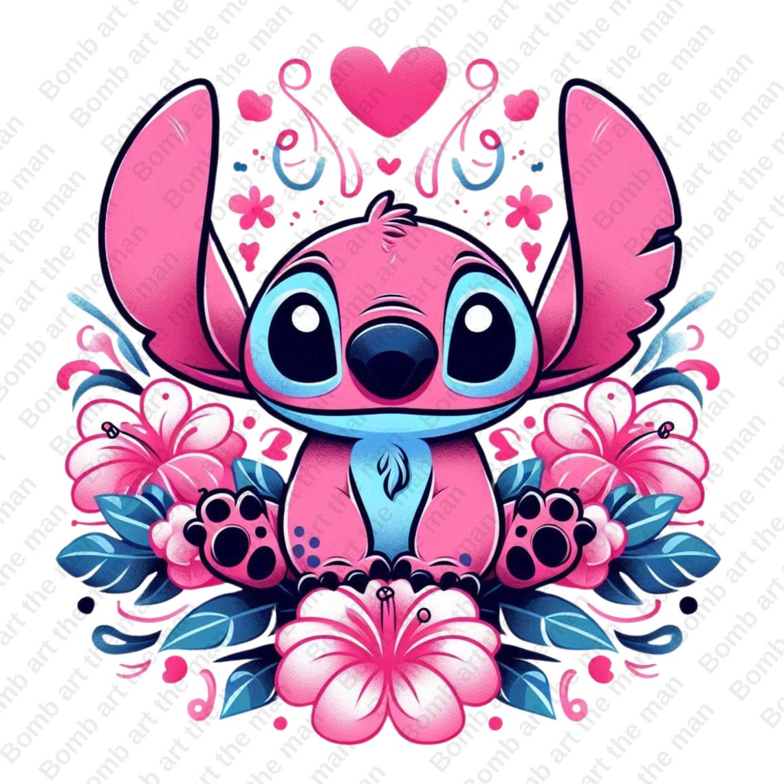 Cute Stitch Angel Clipart, Stitch Angel Png, Stitch Pink Clipart ...