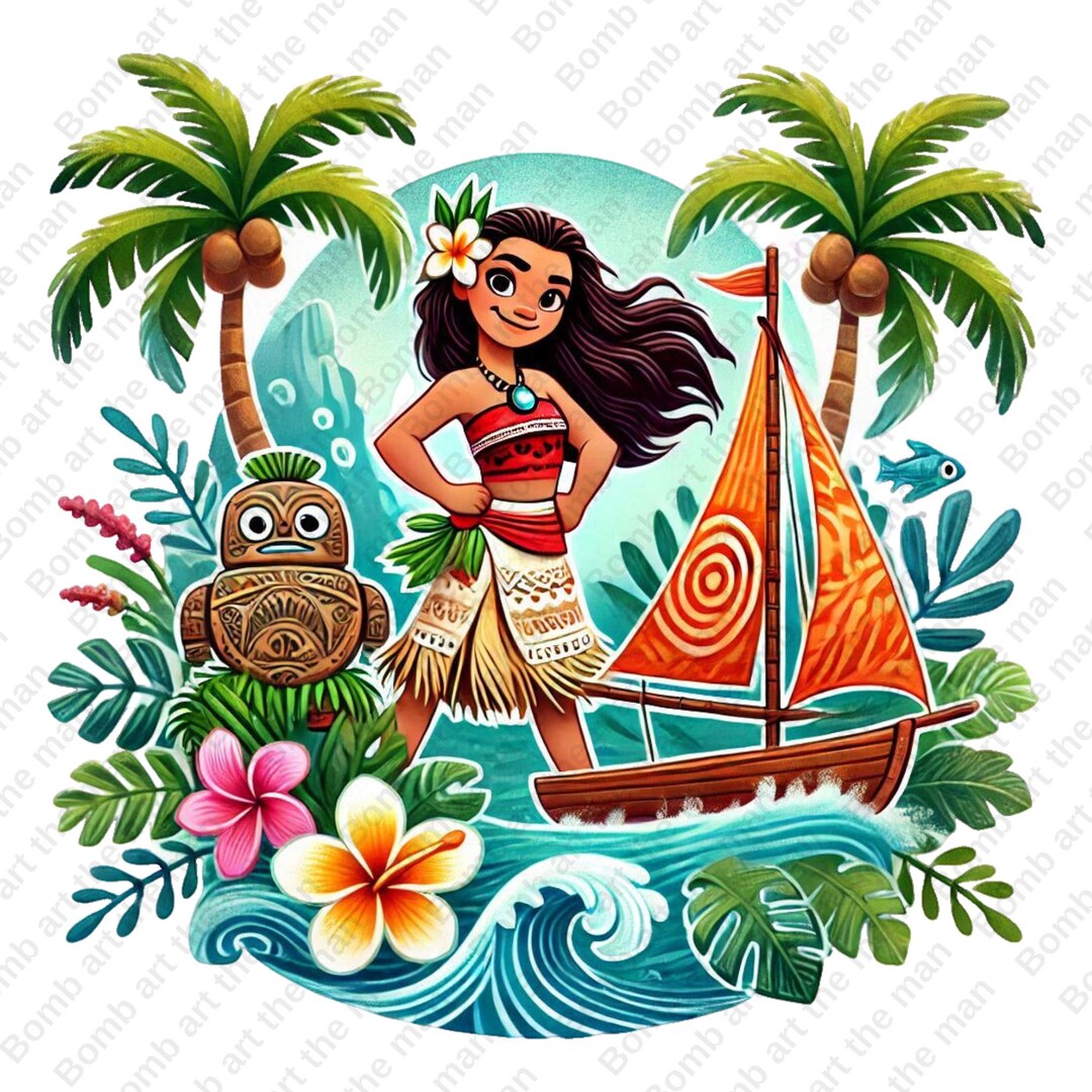 Princess Moana Clipart, Moana Png, Cute Moana Design, Transparent ...