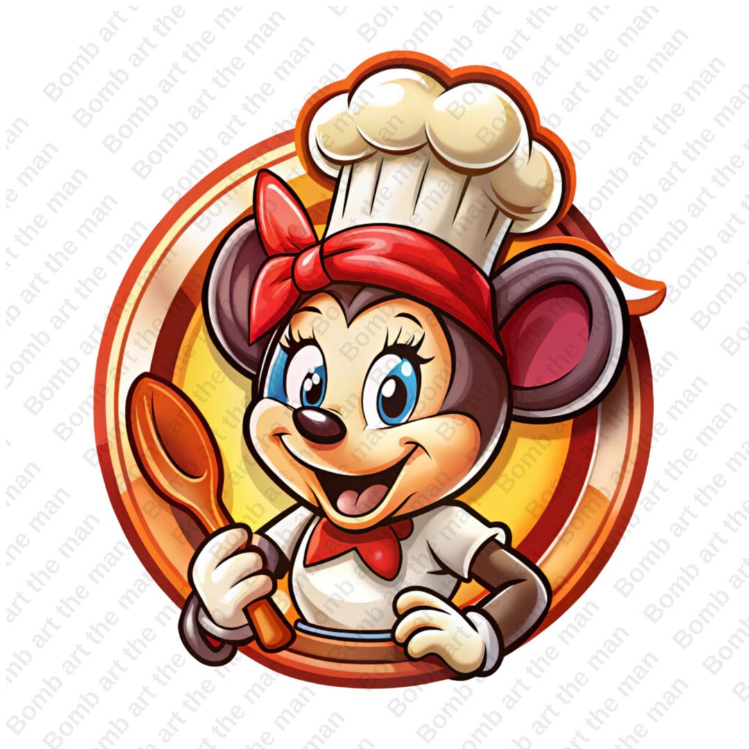 Minnie Mouse Kitchen Chef Clipart, Minnie Mouse Png, Kitchen Chef ...