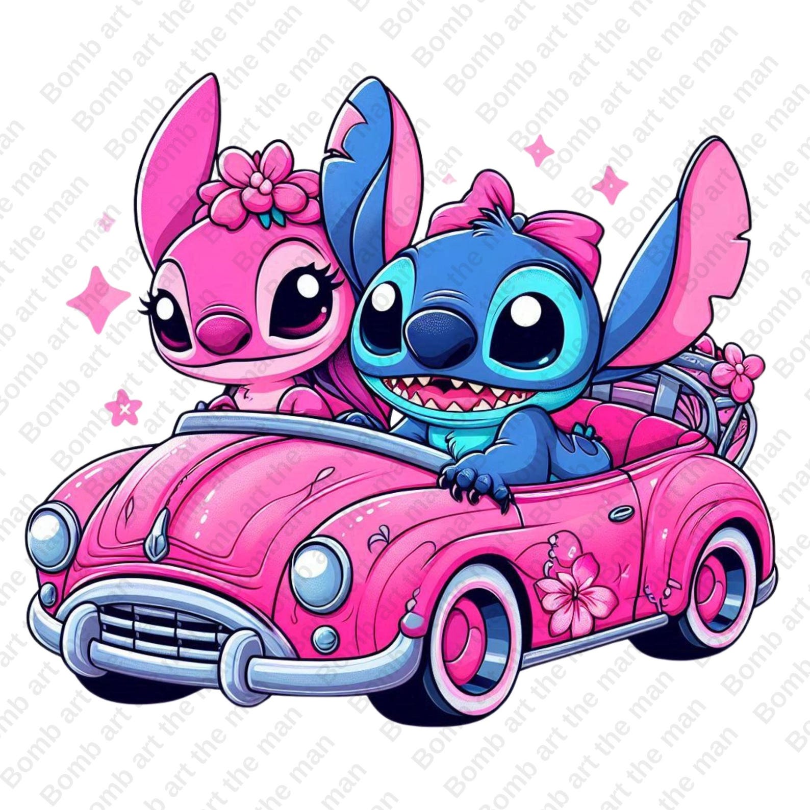 Stitch and Angel Clipart, Cute Stitch and Angel Png, Stitch Car Clipart ...