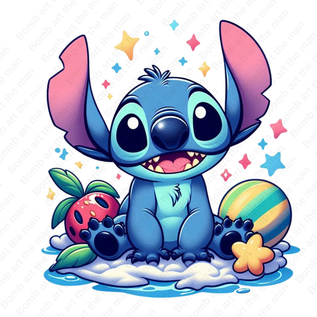 Cute Stitch Clipart, Stitch Png, Cute Cartoon Character, Transparent ...