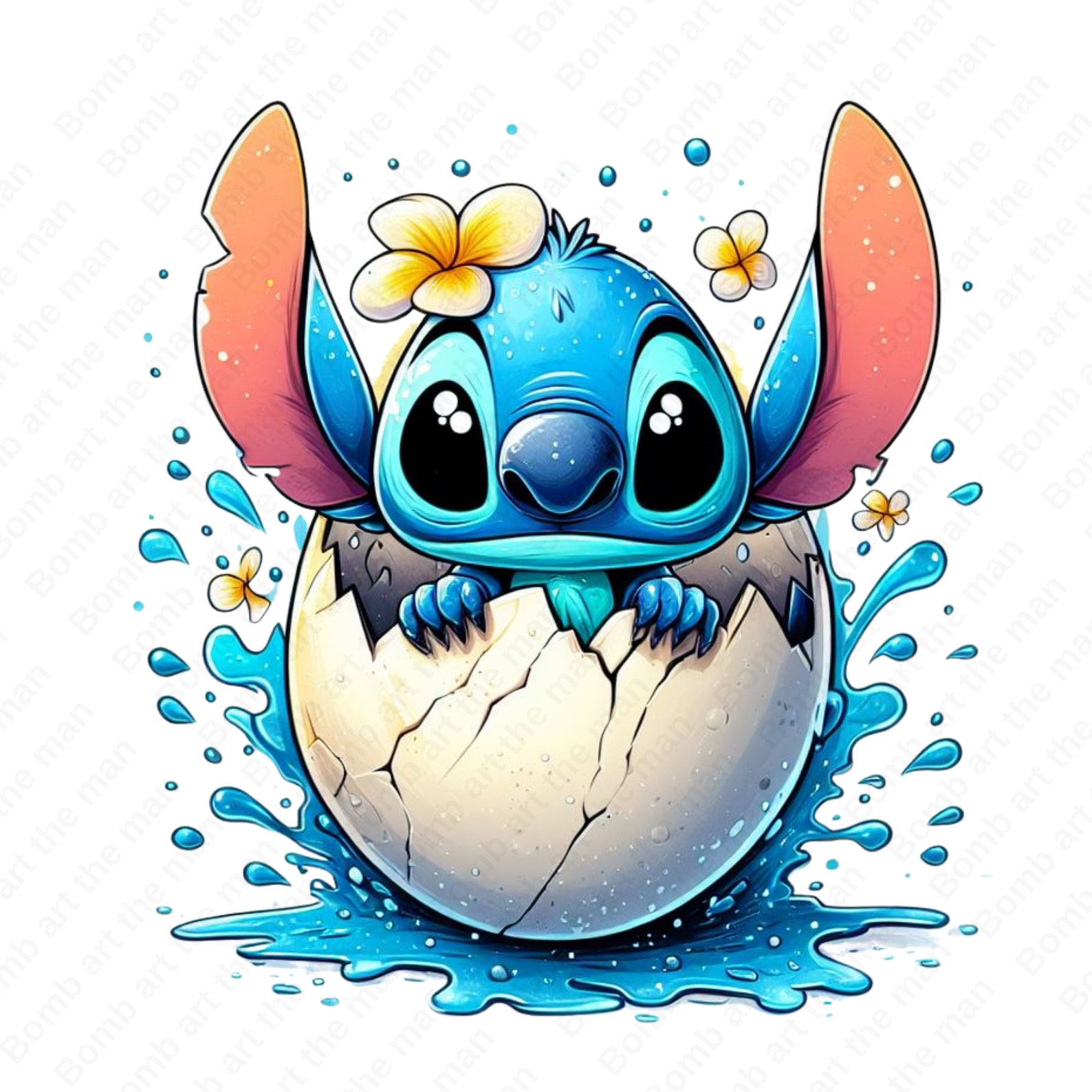 Stitch Easter Clipart, Baby Stitch Png, Stitch Cute Clipart - Etsy