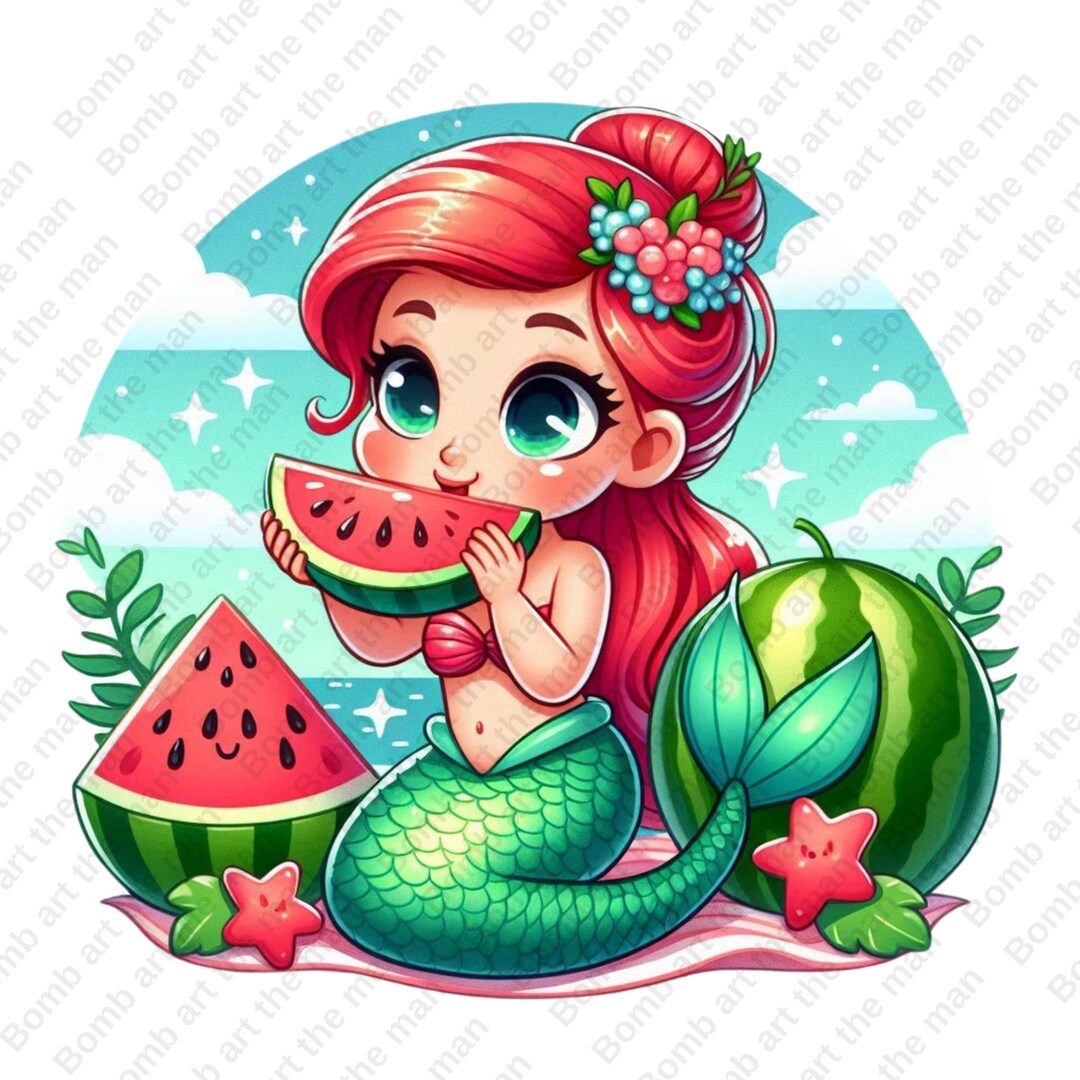 The Little Mermaid Clipart, Princess Ariel Funny Clipart, Princess ...