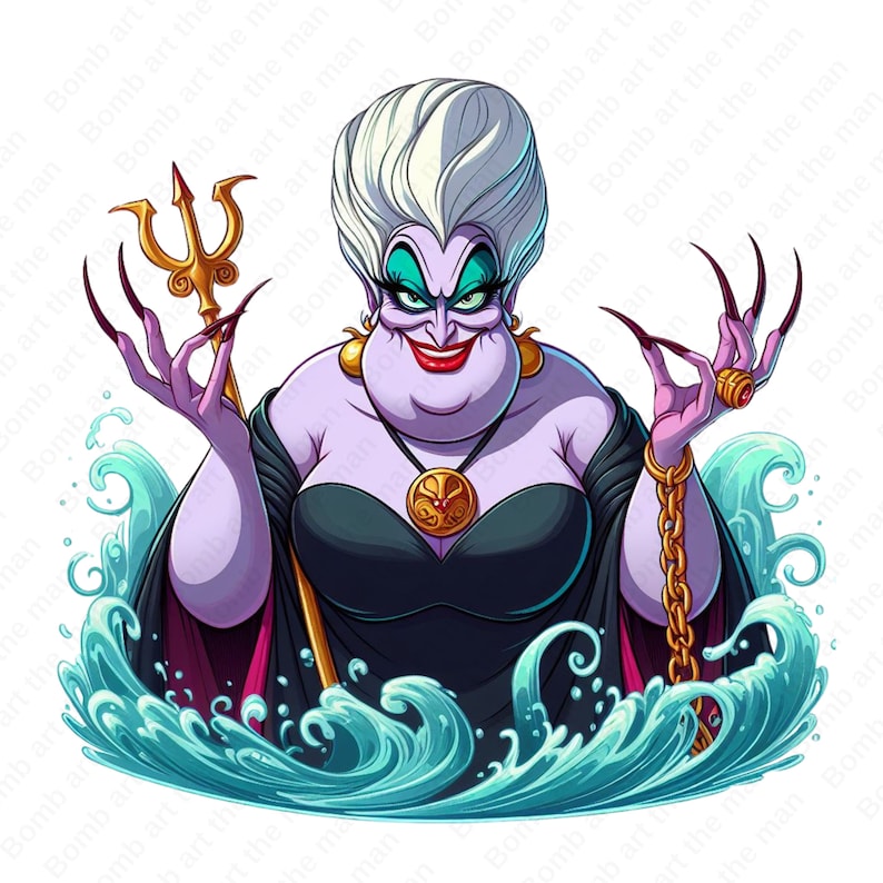 Villain Ursula Clipart, Princess Ariel Png, Sea Witch Png, High Quality ...