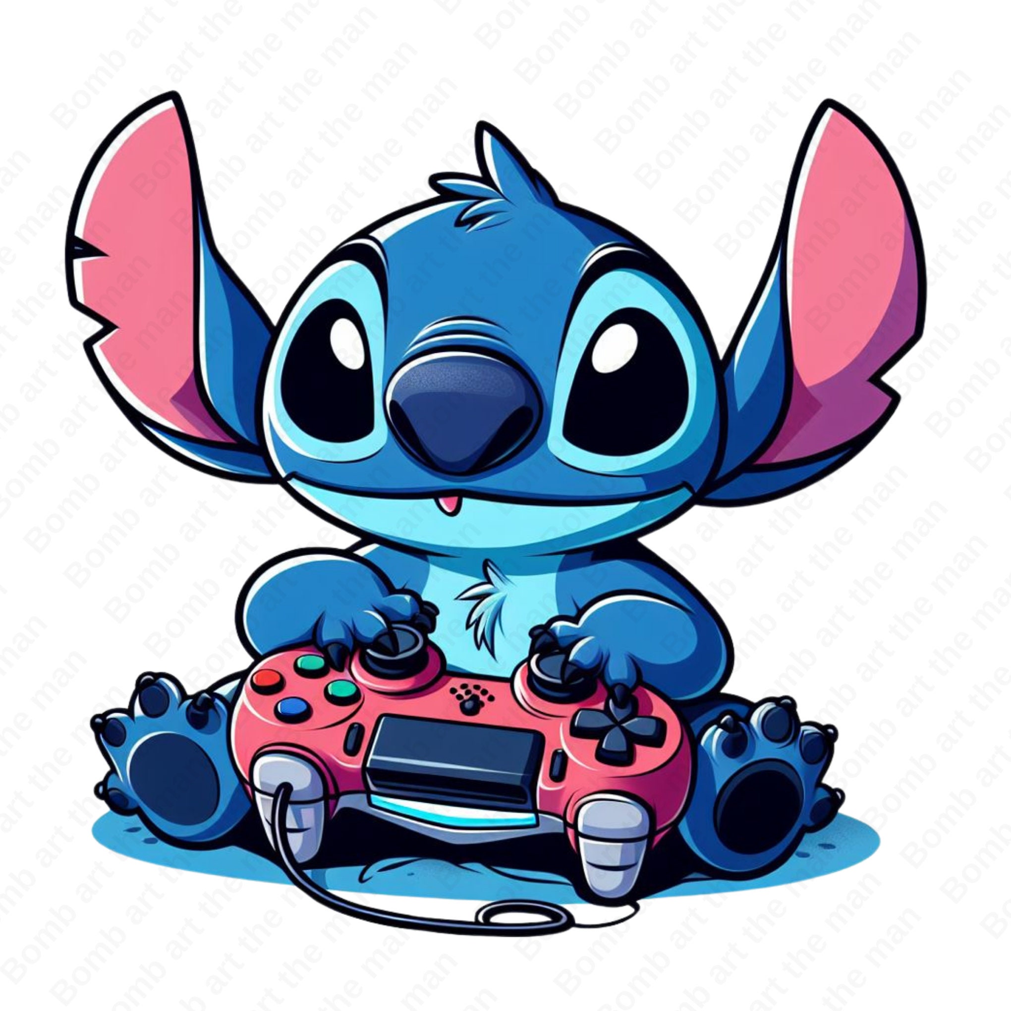 Stitch Gamer Clipart, Gamer Stitch Png, Cute Stitch Png, Transparent ...