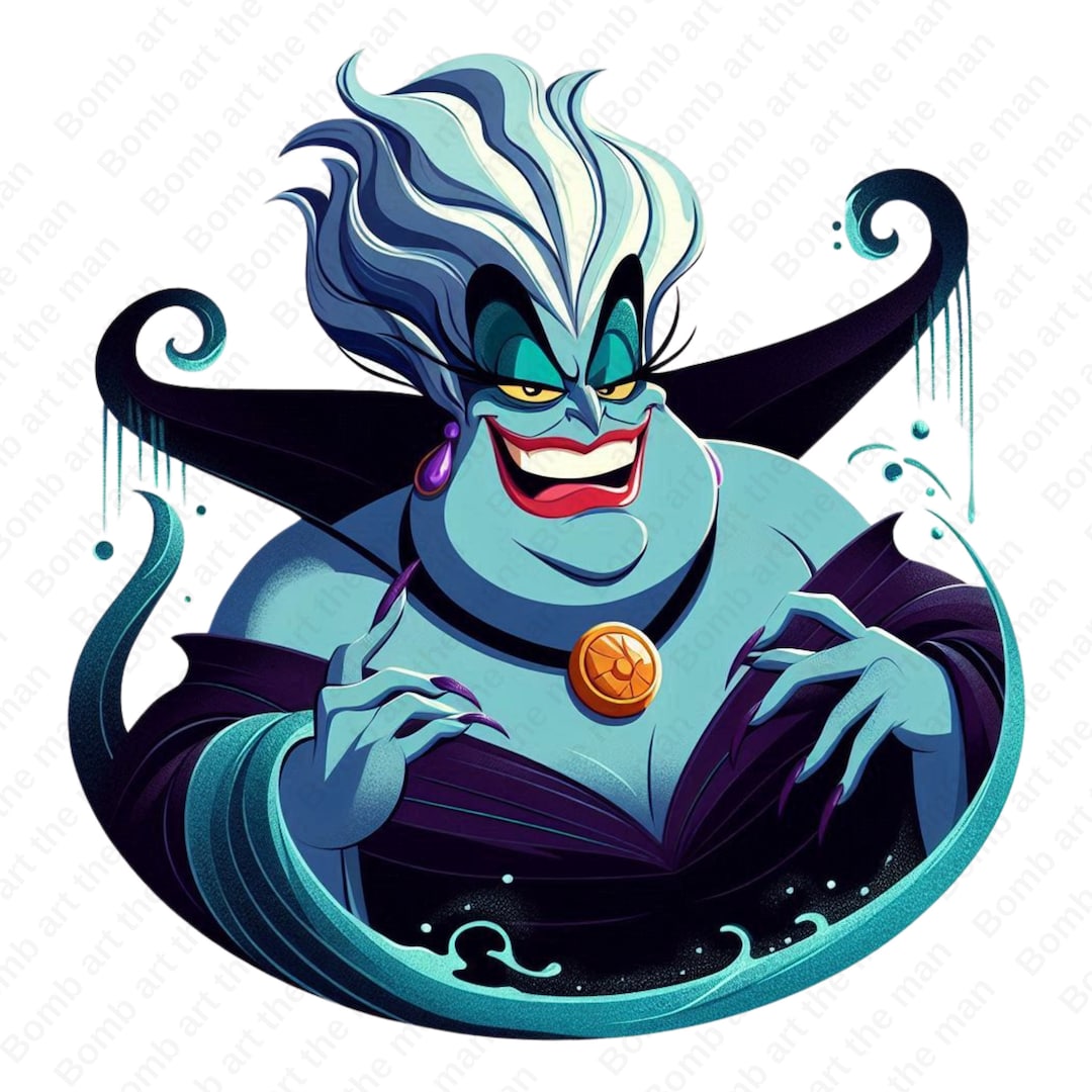 Villain Ursula Clipart, Princess Ariel Png, Sea Witch Png, the Little ...