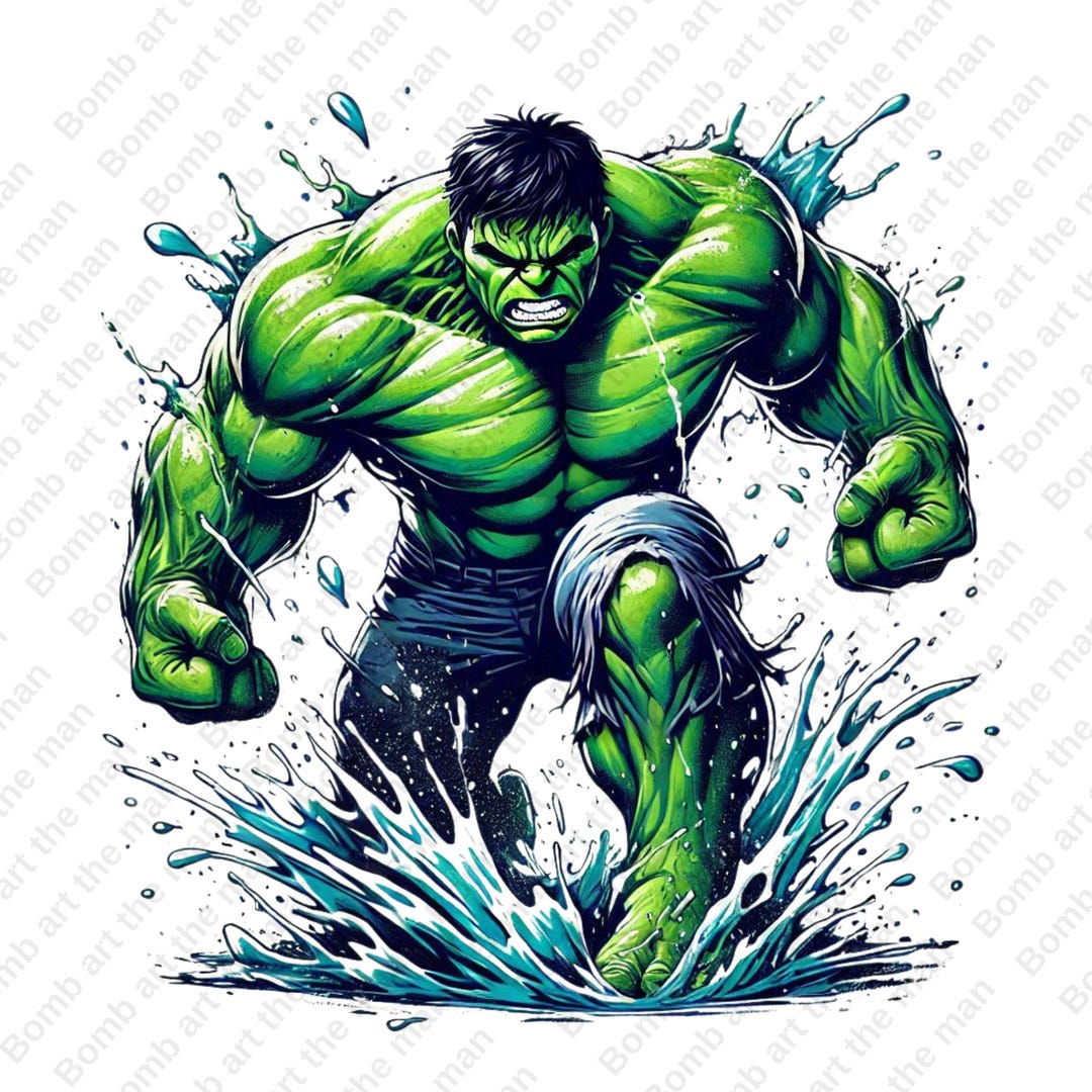 Hulk Png, Hulk Clipart, Super Hero Png, Hulk Splash Design, Transparent ...