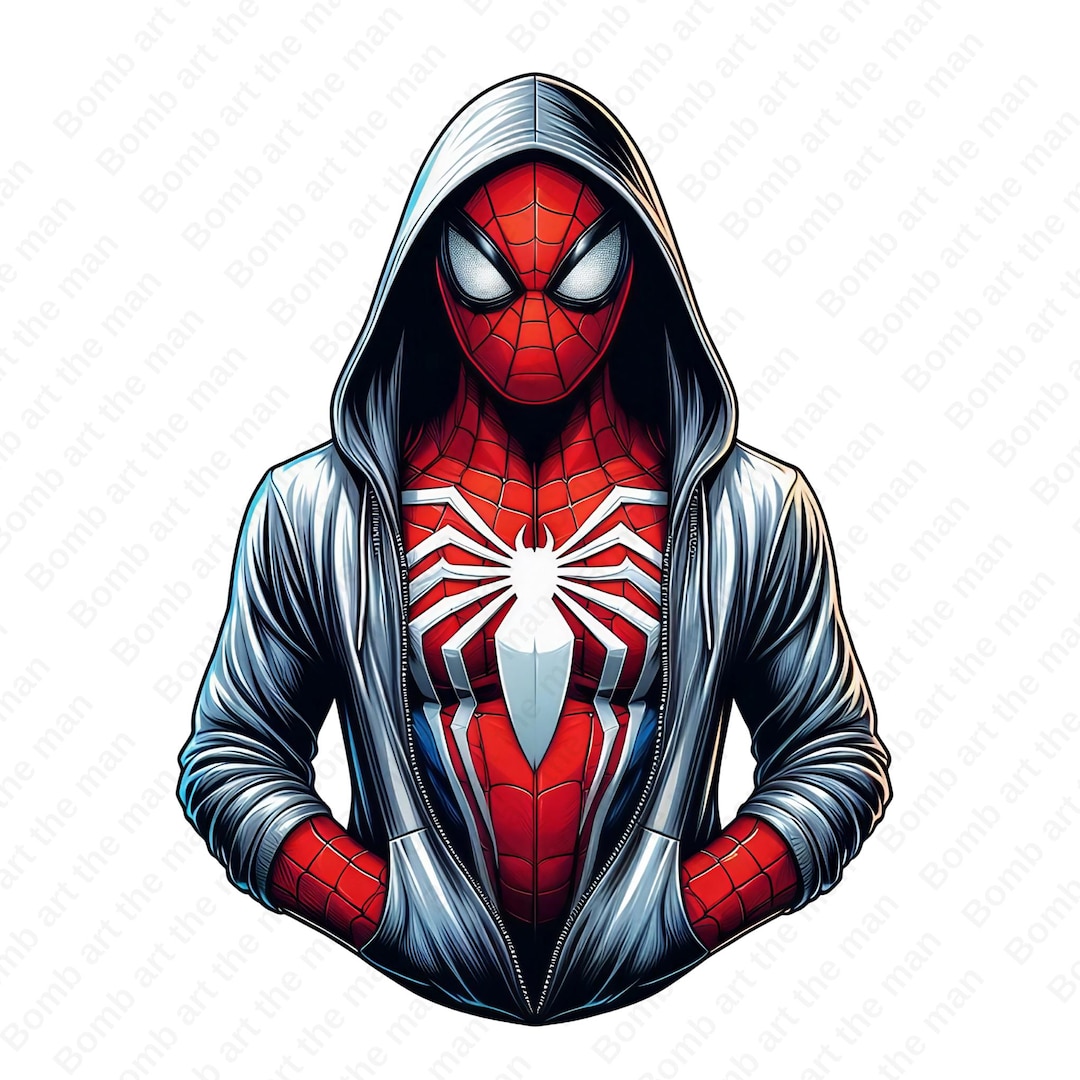 Hooded Spiderman Png, Spiderman Clipart, Transparent Design, Super Hero ...