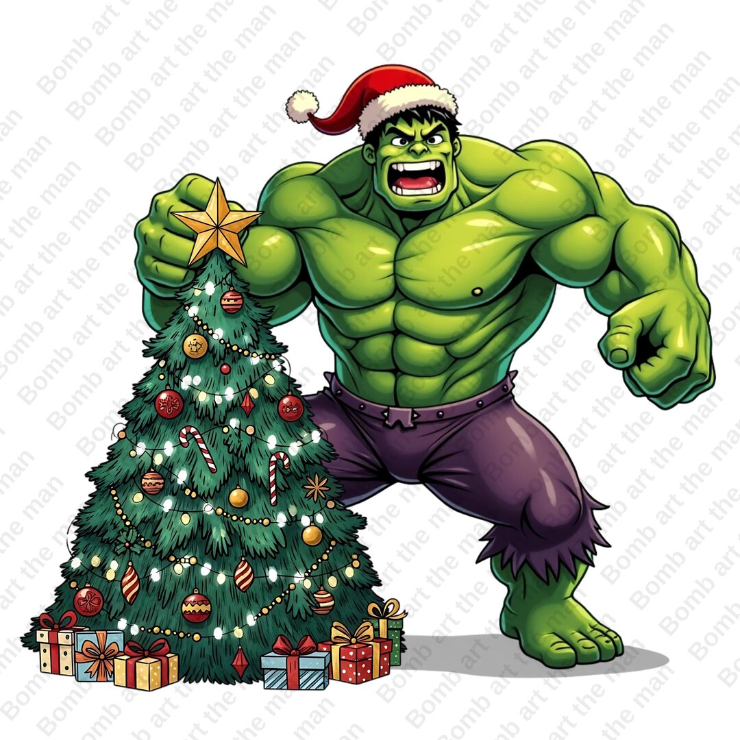 Hulk Christmas Clipart, Merry Christmas Png, Hulk Png, Cartoon ...