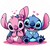 Stitch Cute Clipart, Stitch Png, Cute Cartoon Character, Transparent Design, Instant Download - Etsy
