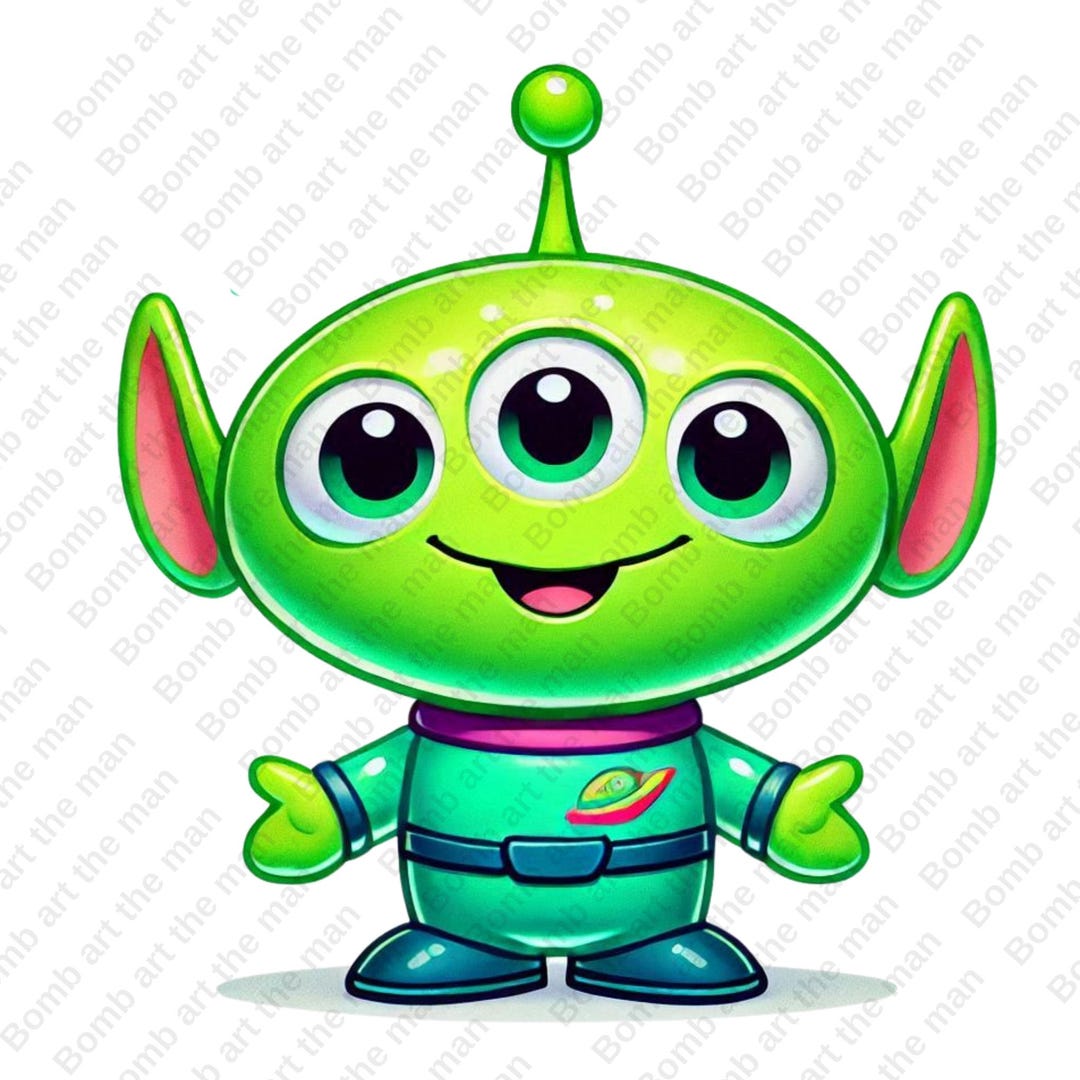 Toy Story Alien Clipart, Little Green Men Png, Toy Story Character ...