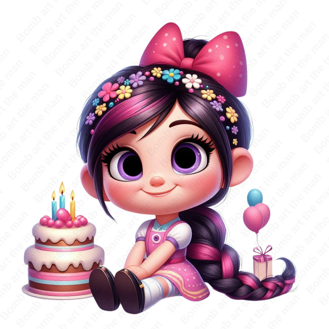 Vanellope Birthday Clipart, Vanellope Png, Wreck-it Ralph Clipart ...