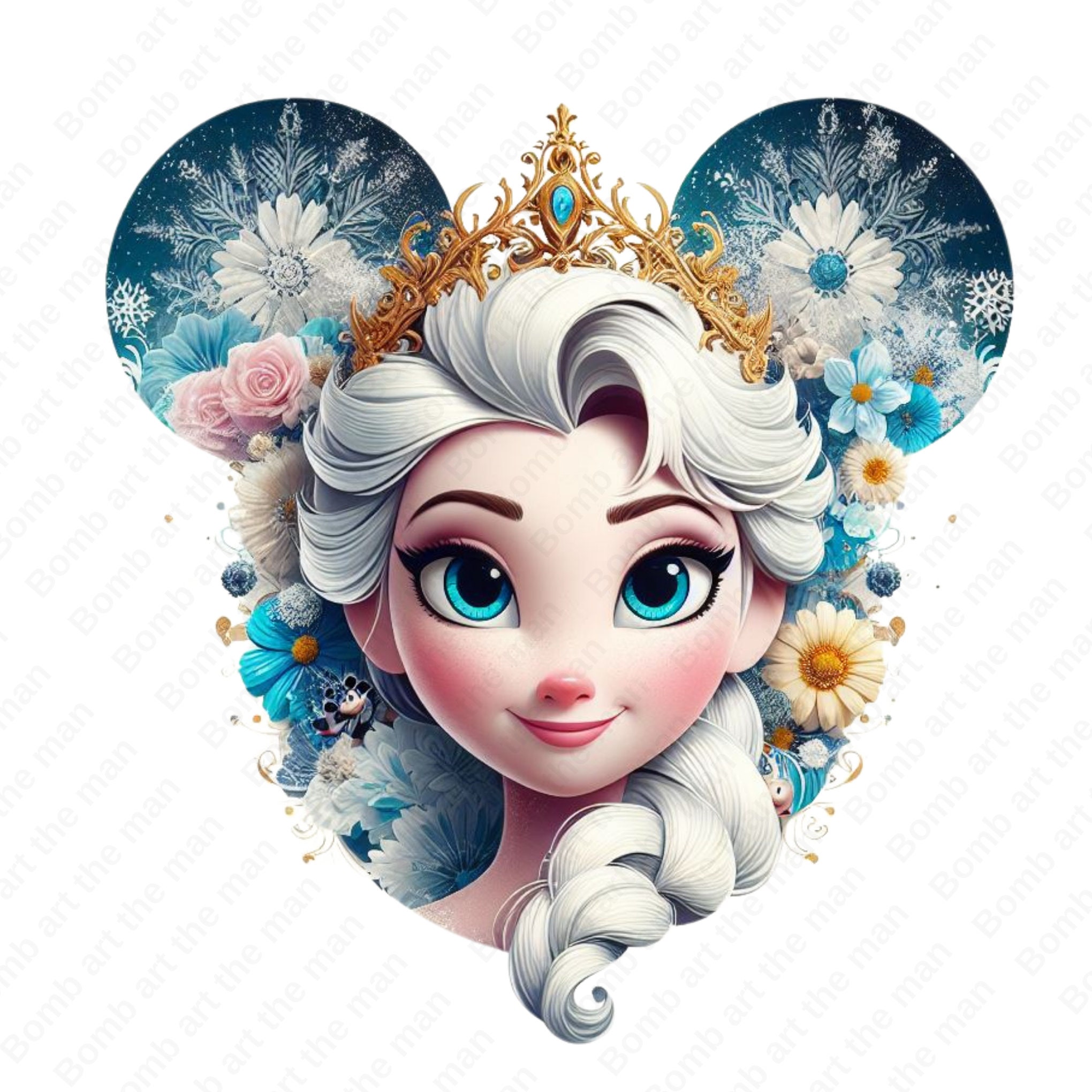 Princess Elsa Clipart, Frozen Princess Clipart, Elsa Png, Mouse Ear ...