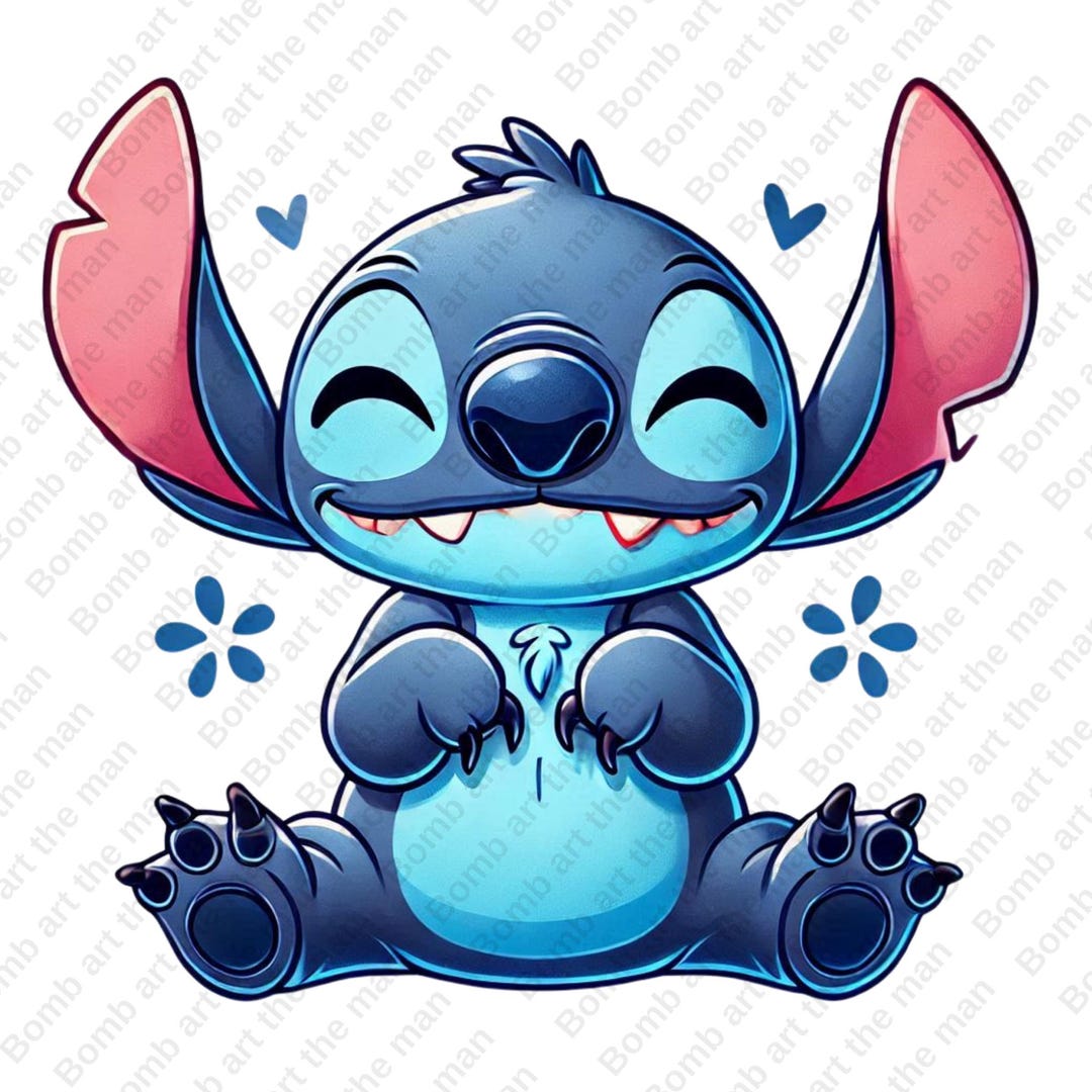 Cute Stitch Clipart, Stitch Png, Cute Cartoon Character, Transparent ...