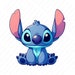 Cute Stitch Clipart, Stitch Png, Cute Cartoon Character, Transparent Design, Instant Download ...