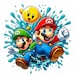 Super Mario Clipart, Super Mario Png, Splash Design, Transparent Design ...