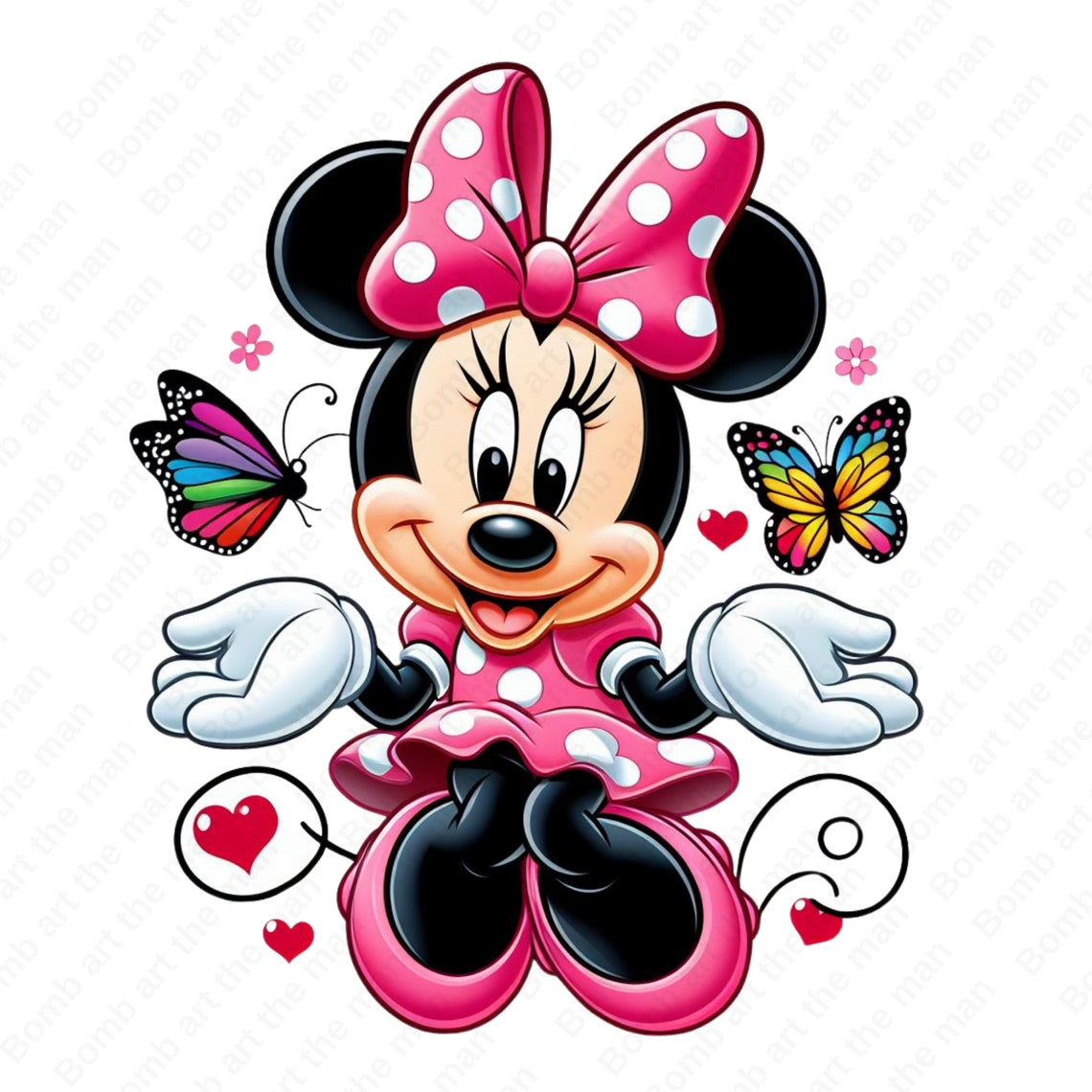 Minnie Mouse Cute Clipart, Minnie Mouse Png, Transparent Design ...