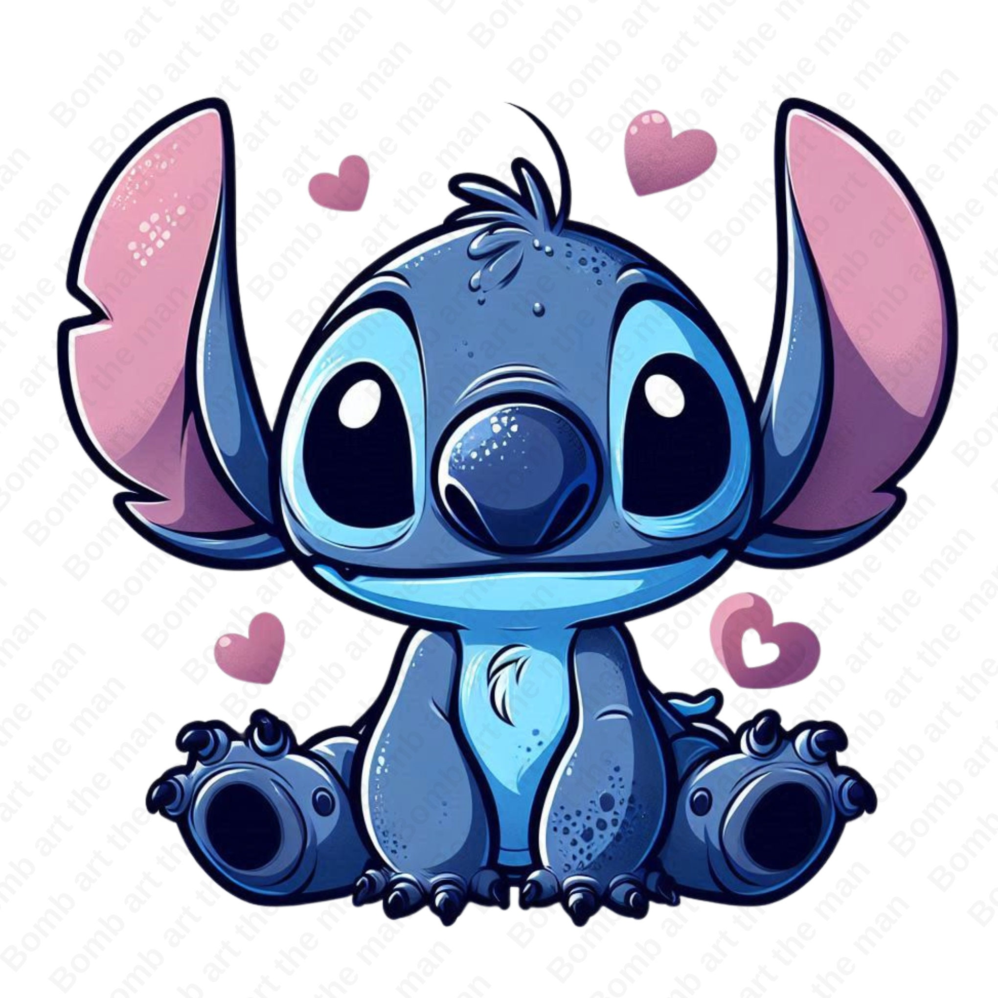 Cute Stitch Clipart, Stitch Png, Cute Cartoon Character, Transparent ...