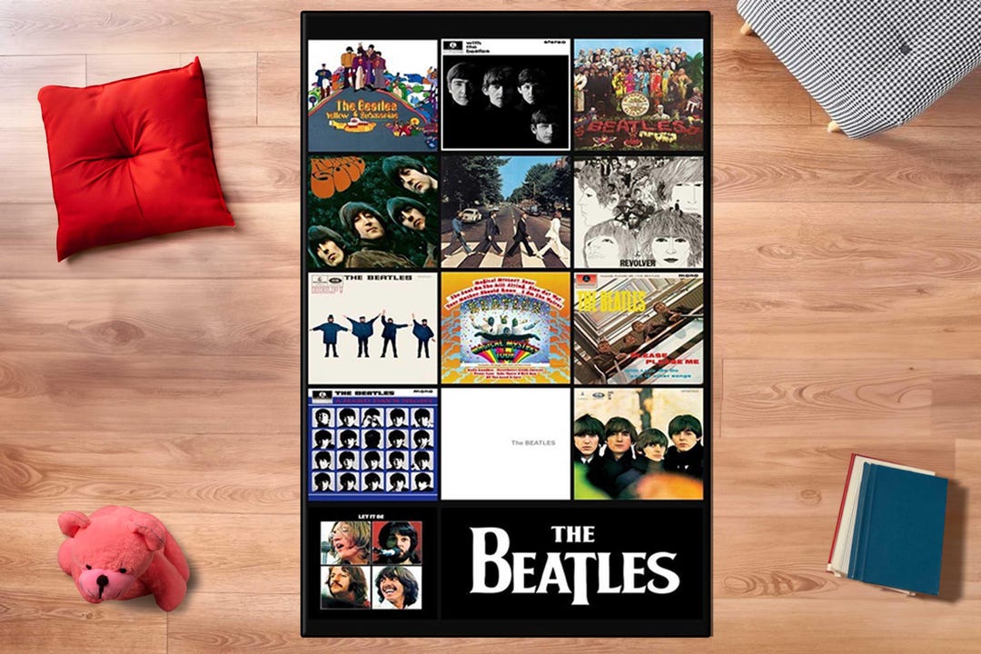 Beatles Rug, the Beatles Decor Rug, Best Valentine Gift for Beatles ...