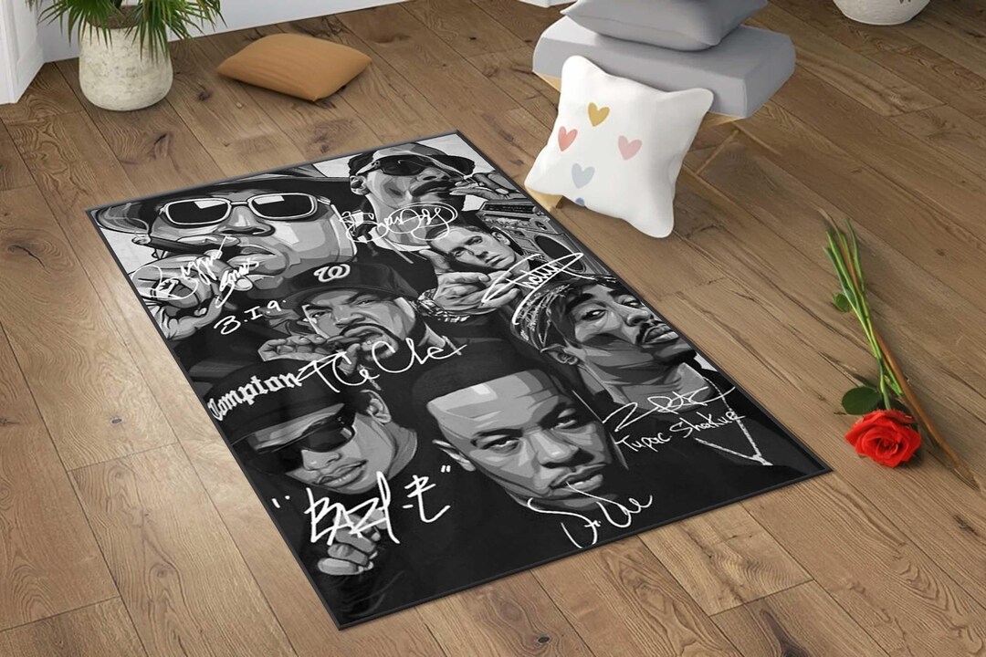 Rap Legends Area Rug: Hip Hop Music Room Decor - Etsy