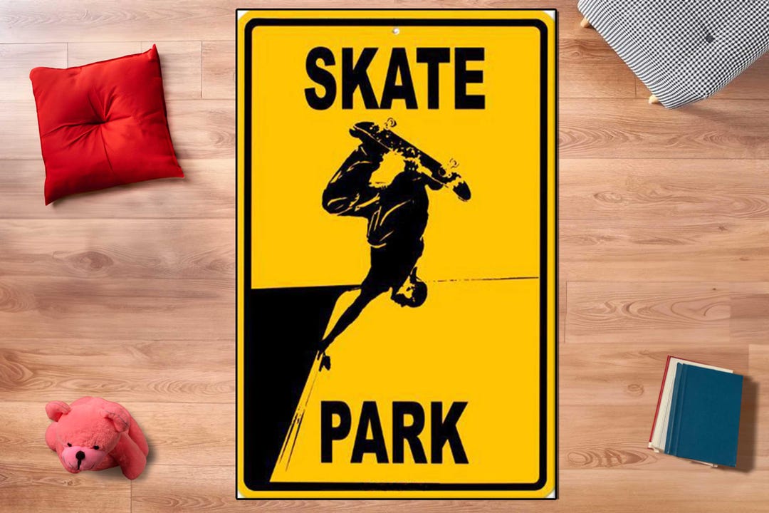 Skateboard Rug,sports Rug,teens Room Rug,skateboard,rug,room Rug,gift ...