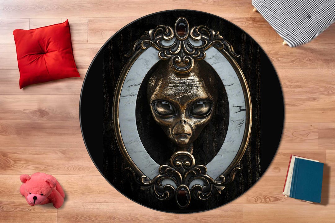 Alien Rug,ufo Rug, Ufo Room Decor, Alien Room Decor, Area 51, Alien ...